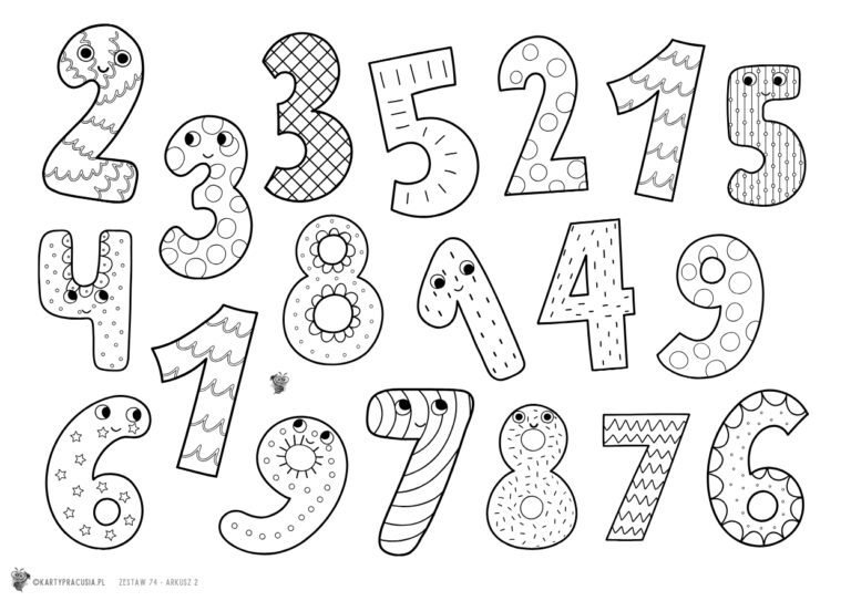 Karty pracy -74- Wesołe cyferki - Karty Pracusia
